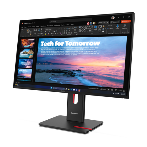 Lenovo ThinkVision T27QD-40, (27"), 2560 x 1440 pixels, Wide QHD, LED ...