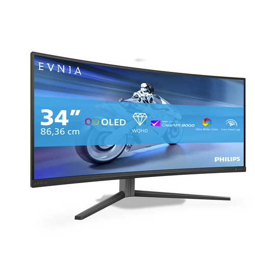 Philips Evnia (34M2C6500/00), (34"), 3440 x 1440 pixels, WQHD, QD-OLED ...